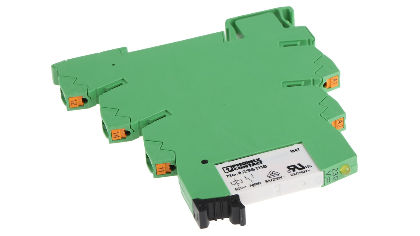 2900305 | Phoenix Contact DIN Rail Mount Interface Relay, 230V ac/dc ...
