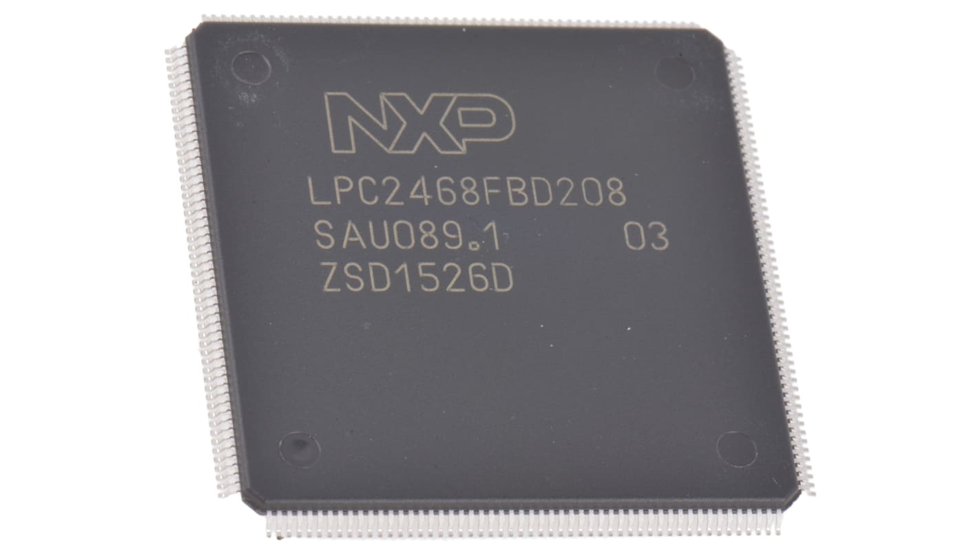 NXP LPC2468FBD208,551, 16bit ARM7TDMI-S Microcontroller, LPC24, 72MHz, 512 kB Flash, 208-Pin ...