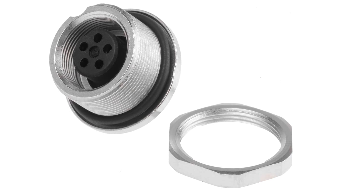 09-0416-80-05 | Binder 712 Panel Mount Connector, 5 Contacts, M9 ...