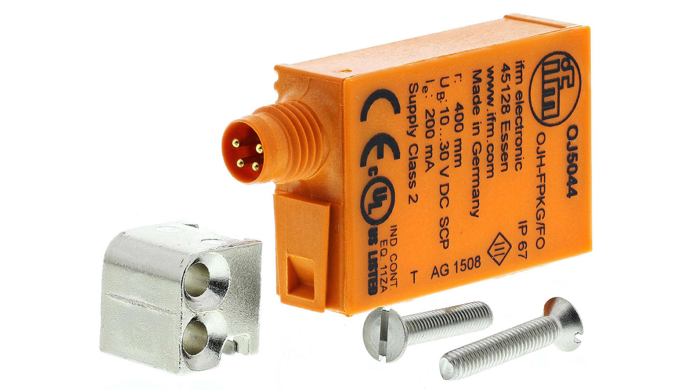 OJ5044 | ifm electronic Diffuse Photoelectric Sensor, Block Sensor, 15 ...