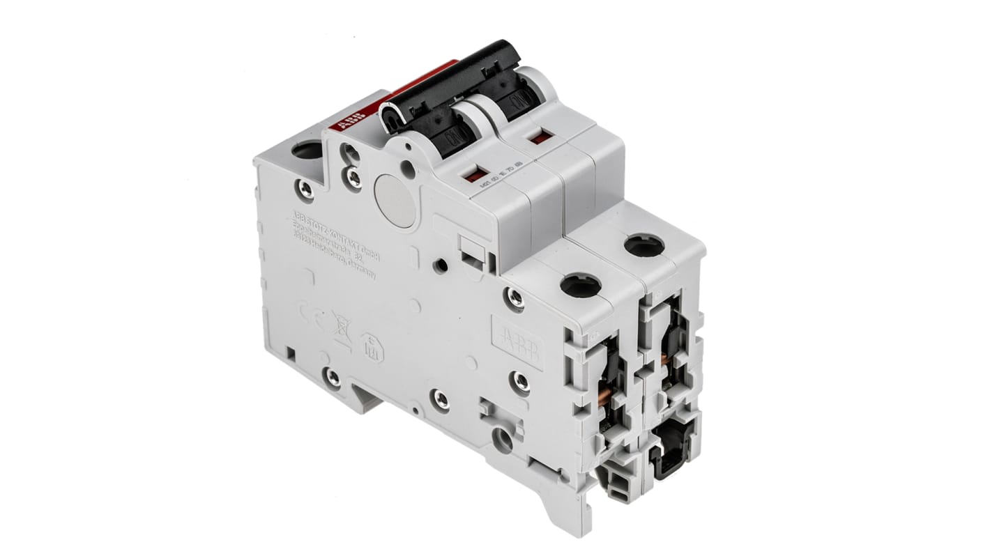 2CDS252001R0164 S202-C16 | Interruptor automático 2P, 16A, Curva Tipo C, Poder de corte 6 kA ...