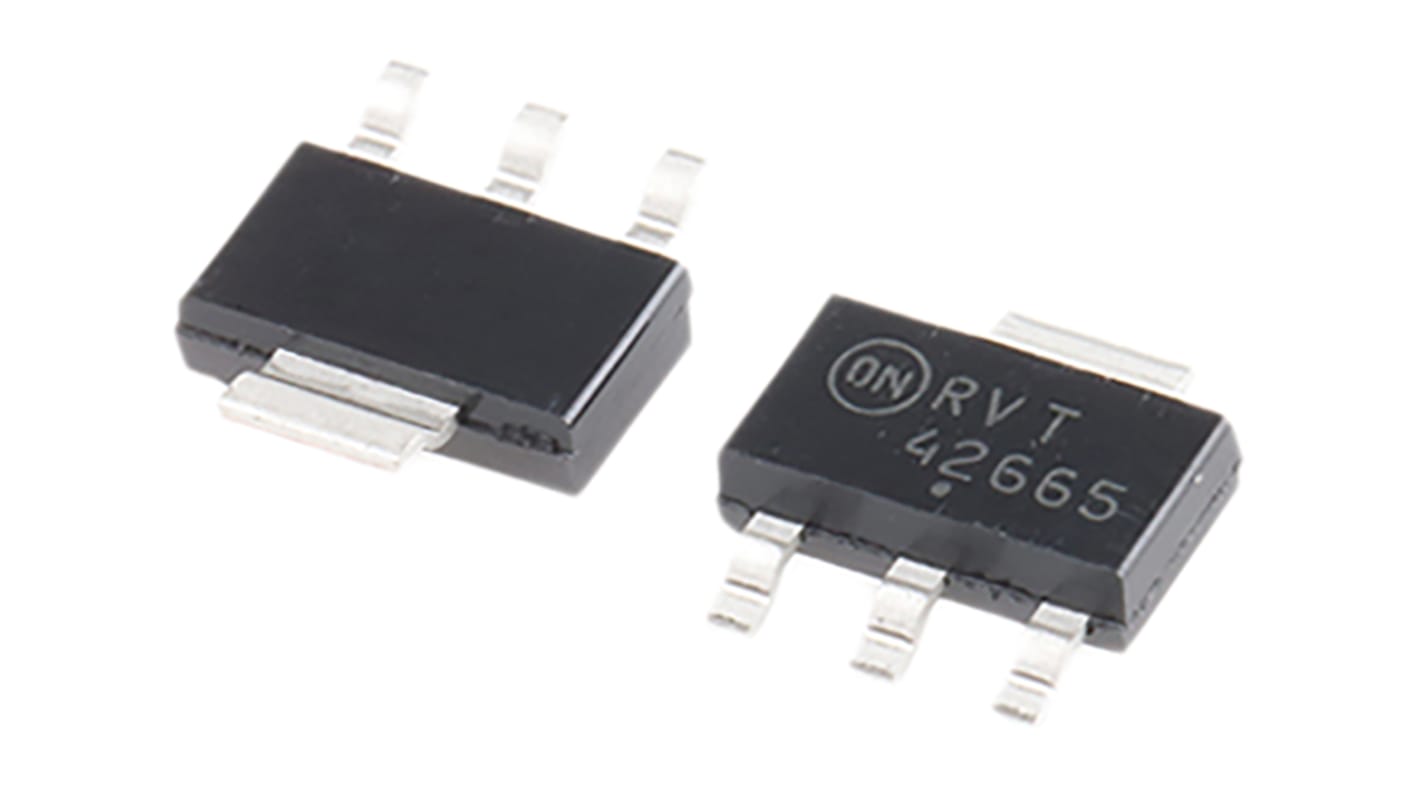 NCV4266ST50T3G | Régulateur de tension linéaire, 5 V, 150mA, 3+Tab ...