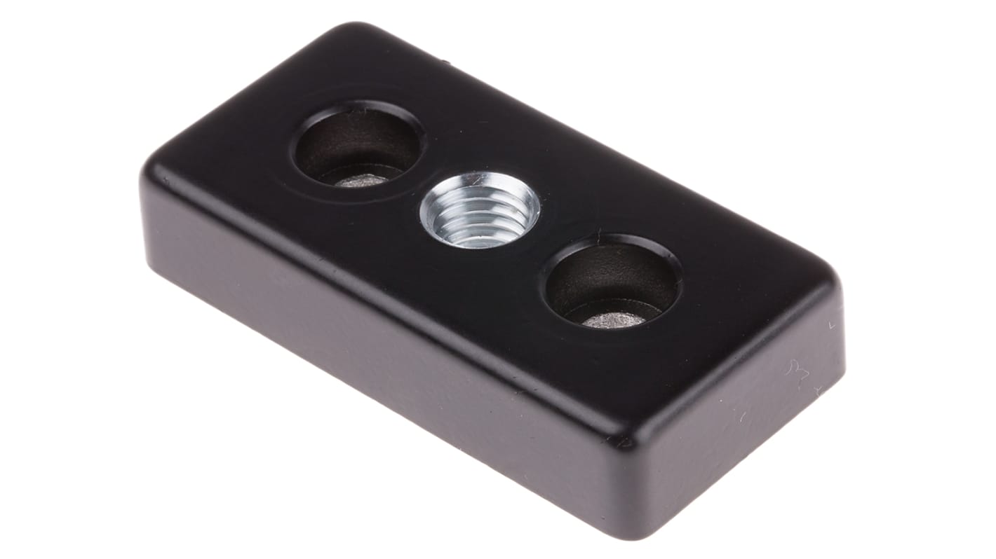 RS PRO M10, M6 Thread Base Plate, Connector Bracket & Joint, 6mm Groove ...