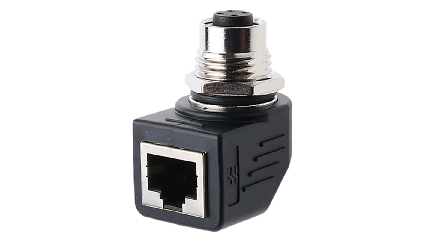 8901630000 | Weidmuller M12 Socket/RJ45 Socket Adapter, Cat5 | RS