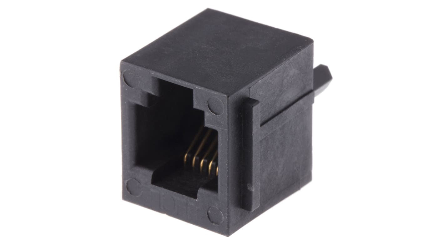 Amphenol FCI RJ45 モジュラーコネクタ, メス, RJ45コネクタ, スルーホール, Cat3, 69254-001LF | RS