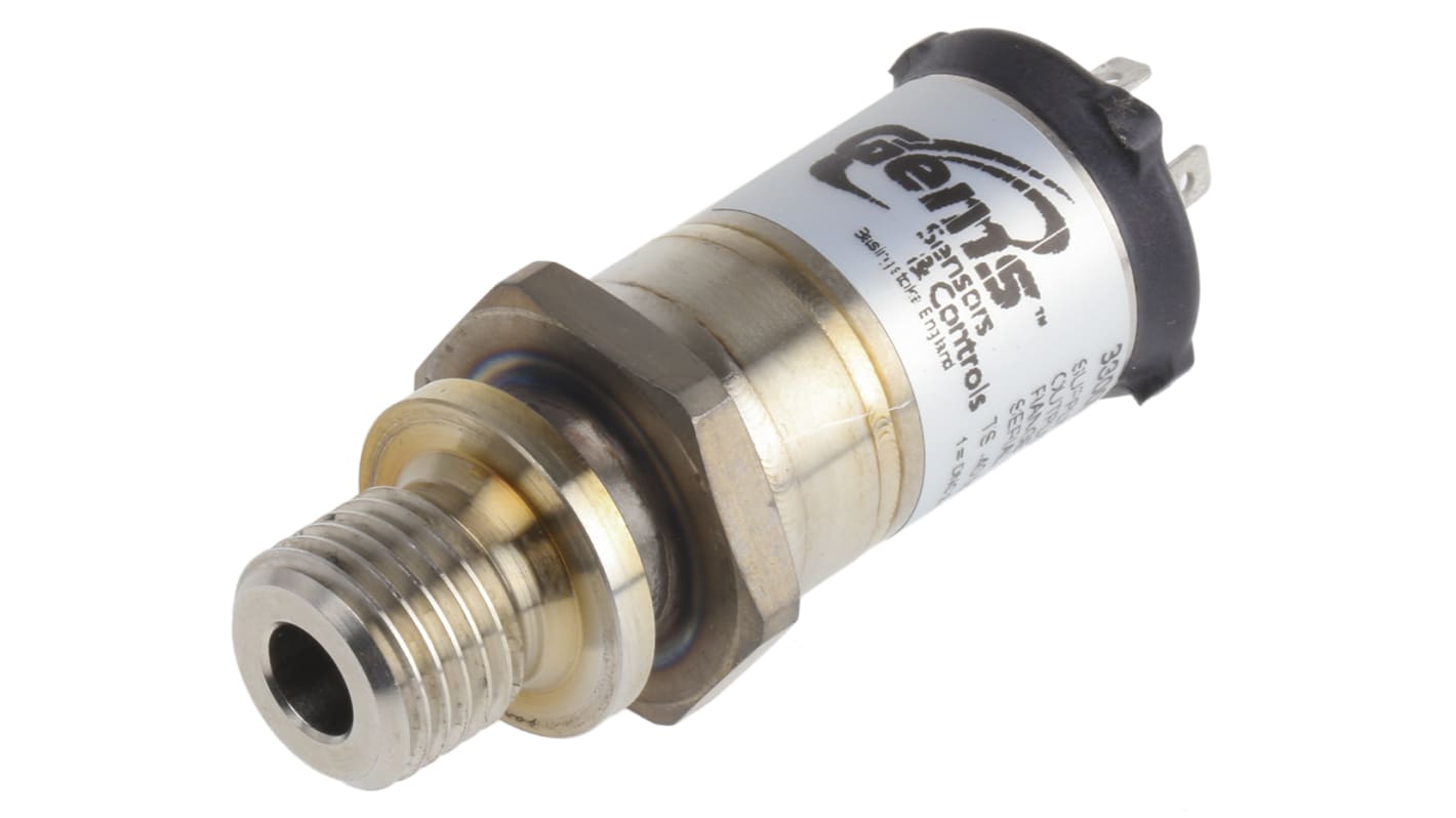 3300B06B0G01B000 | Gems Sensors Pressure Sensor, 0bar Min, 6bar Max, Analogue Output, Gauge ...