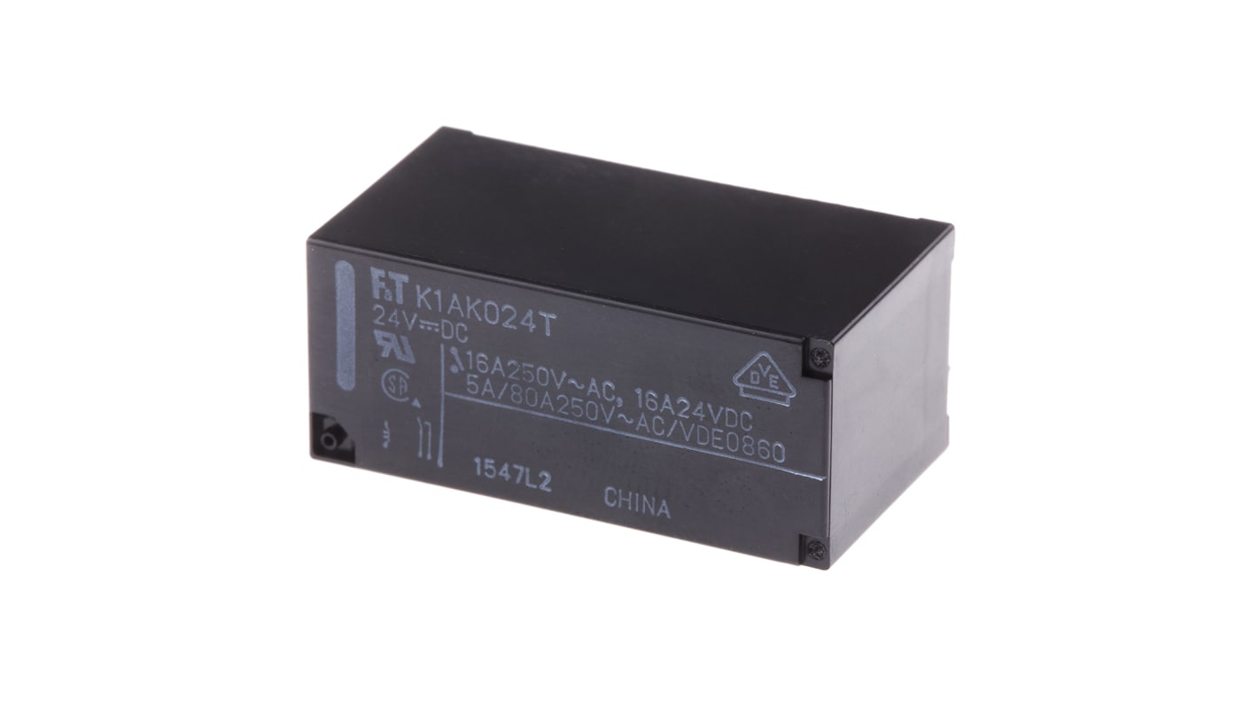 FTR-K1AK024T | 富士通 パワーリレー 24V dc SPST 基板実装タイプ | RS
