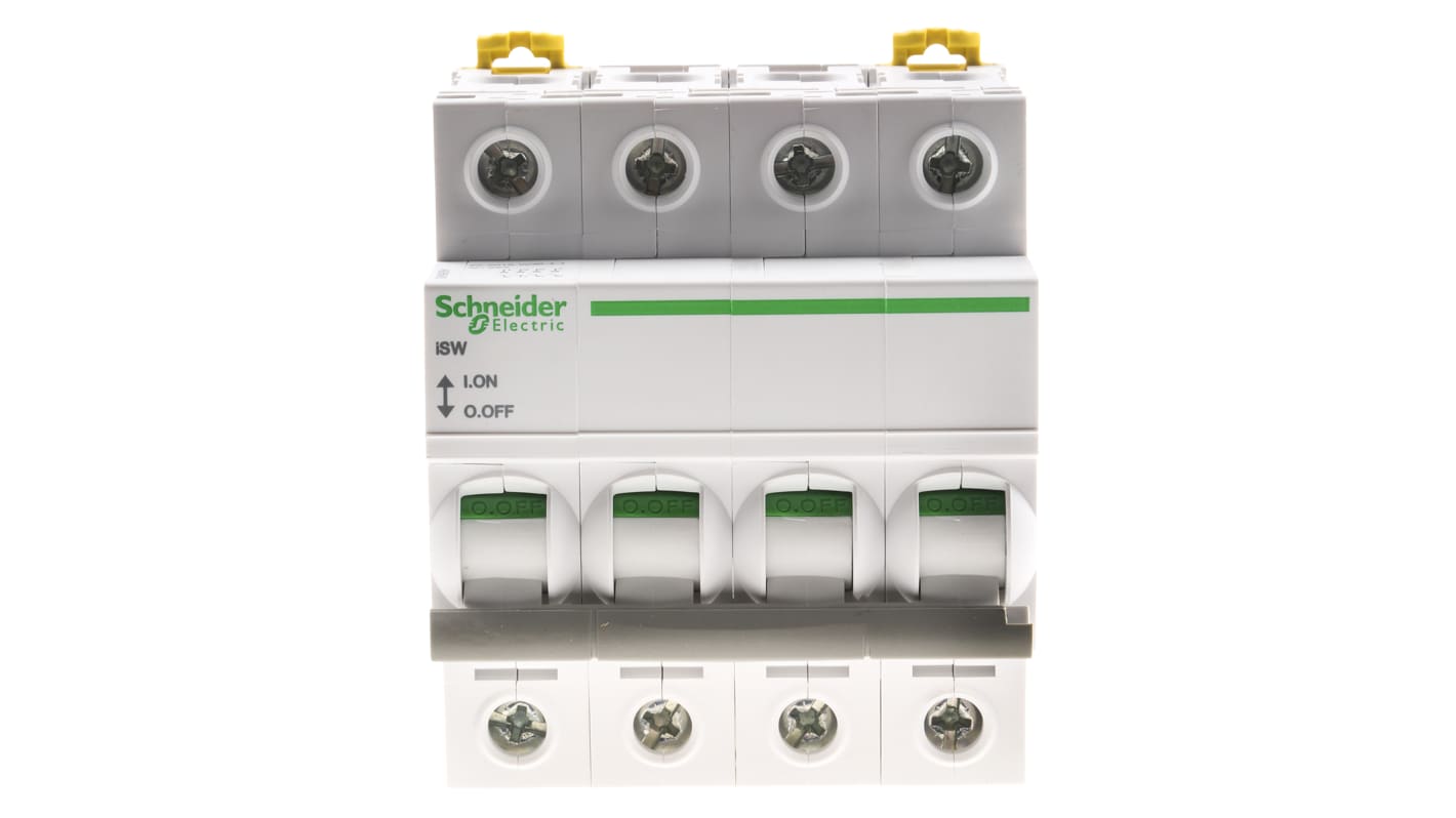 A9S65463 | Schneider Electric 4P Pole Isolator Switch - 63A Maximum ...