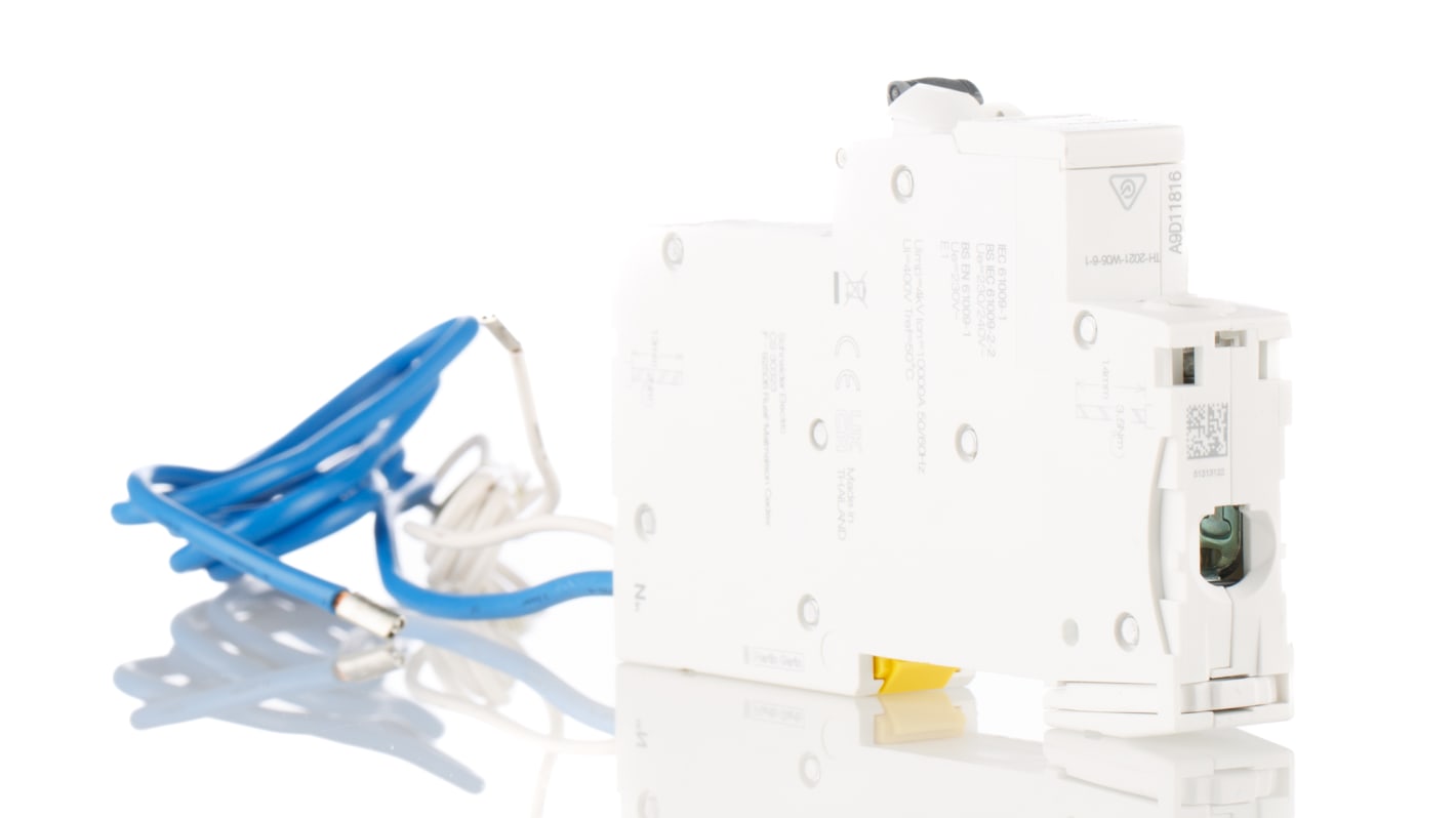 A9D11816 | Schneider Electric Type C RCBO - 1P+N, 10000 A Icn @ 240 V ...