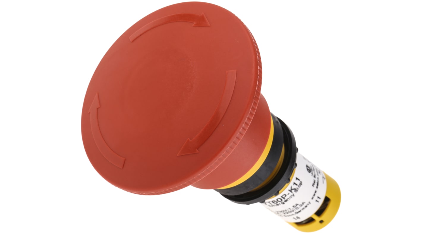 121612 C22-PVT60P-K11 | Eaton C22-PVT Series Red Emergency Stop Push ...