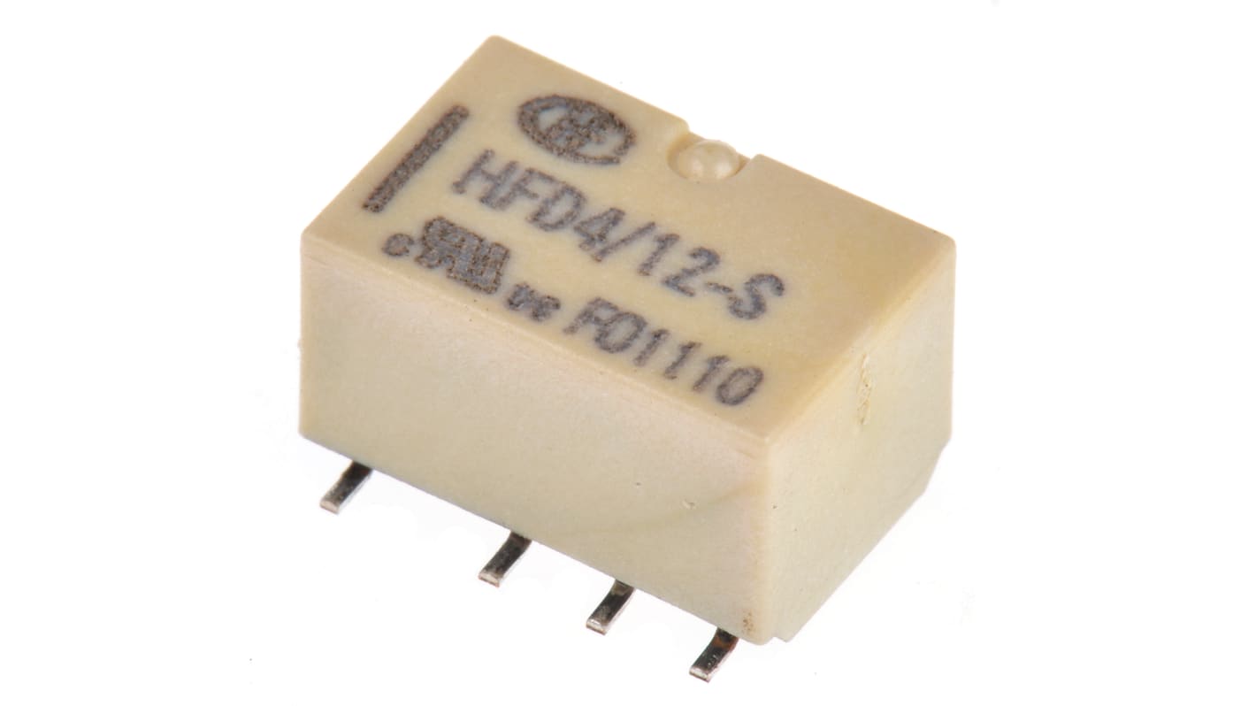 RS PRO PCB Mount Non-Latching Relay, 12V dc Coil, 2A Switching Current, DPDT | RS