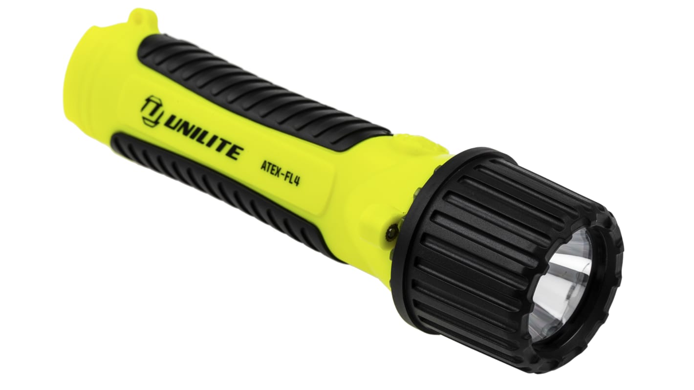 Unilite ATEX-FL4 ATEX LED Torch Yellow 150 lm, 174 mm | RS