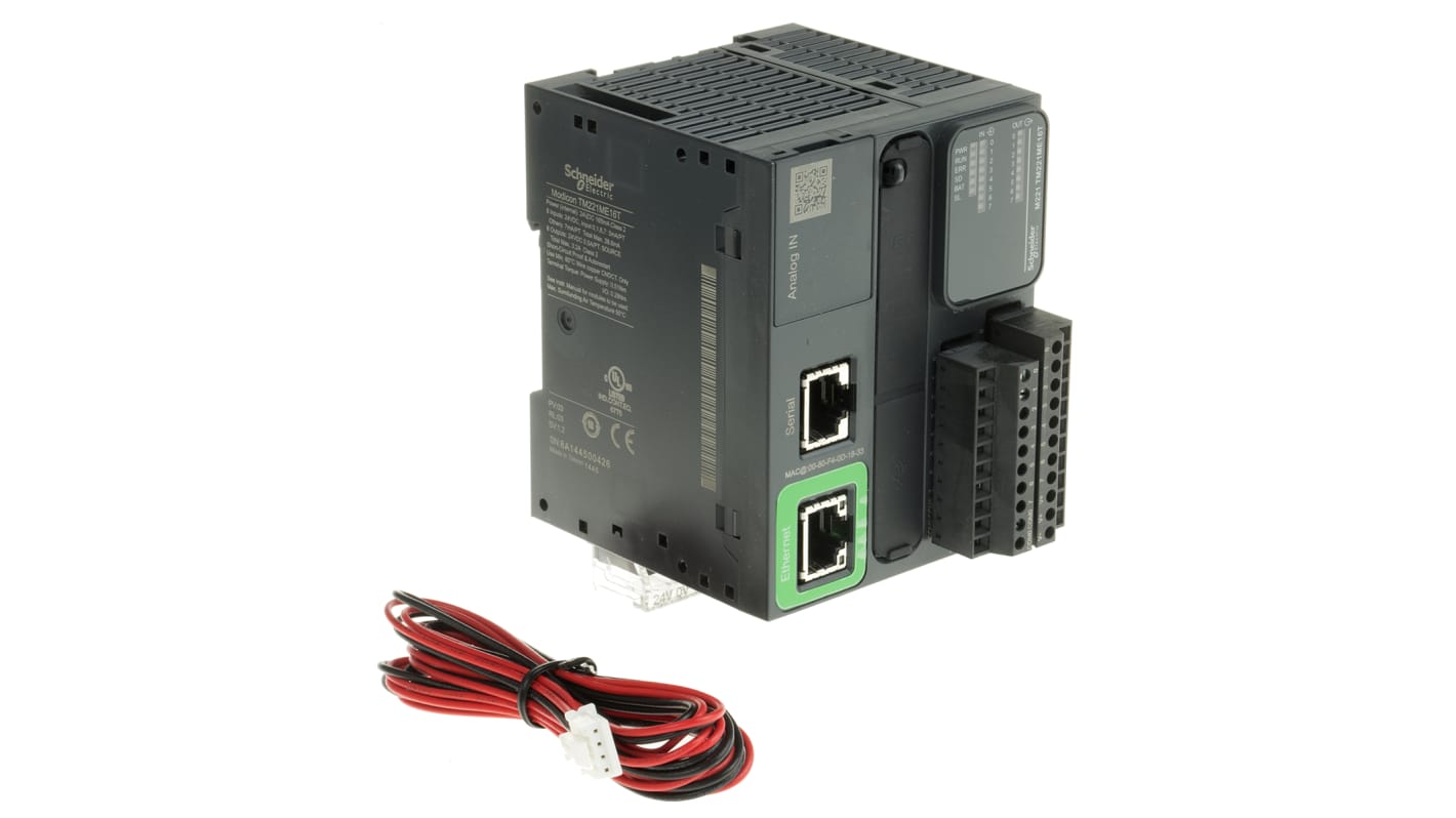 TM221ME16T | Schneider Electric Modicon M221 PLC CPU, Digital, Mini USB ...