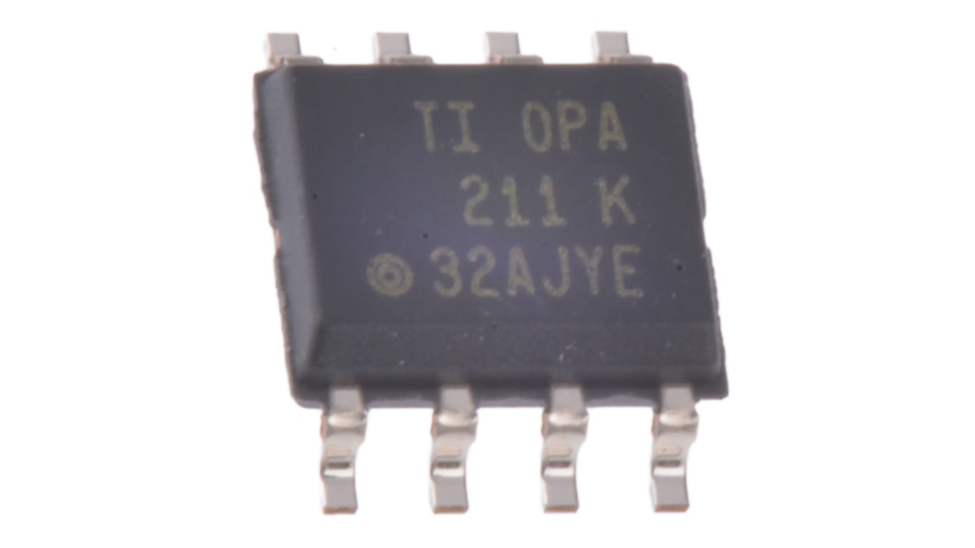 OPA211ID Texas Instruments, Precision, Op Amp, 80MHz 1 MHz, 4.5 → 36 V, 8-Pin SOIC | RS