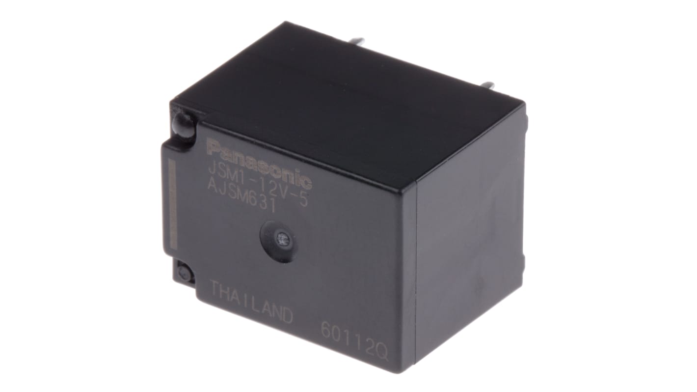 JSM1-12V-5 | Panasonic PCB Mount Automotive Relay, 12V dc Coil, 15A ...