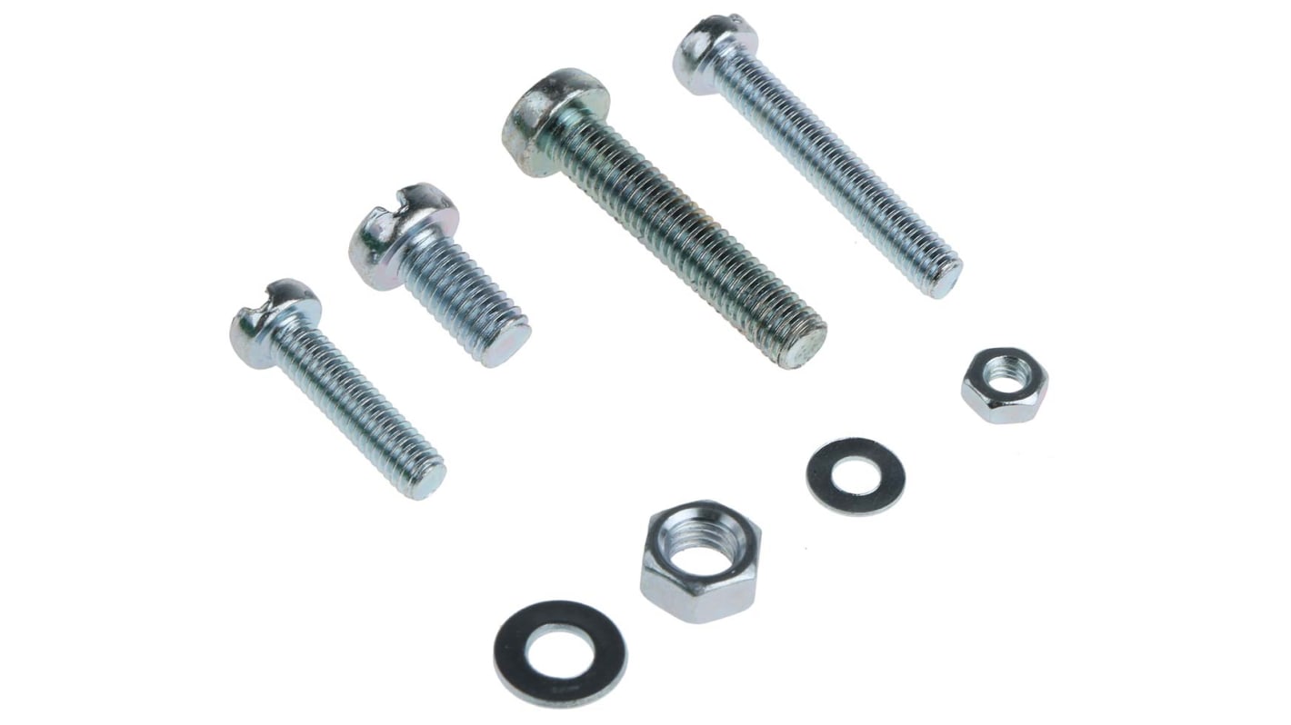 RS PRO Steel 2370 Piece Slot Drive Screw/Bolt, Nut & Washer Kit | RS