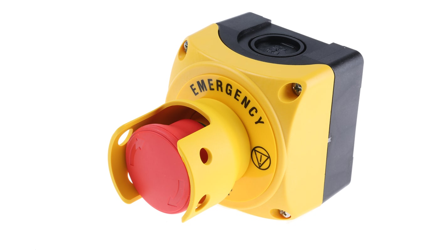 S1PY91S | Lovato S1P Series Emergency Stop Push Button, 1NC, Surface ...