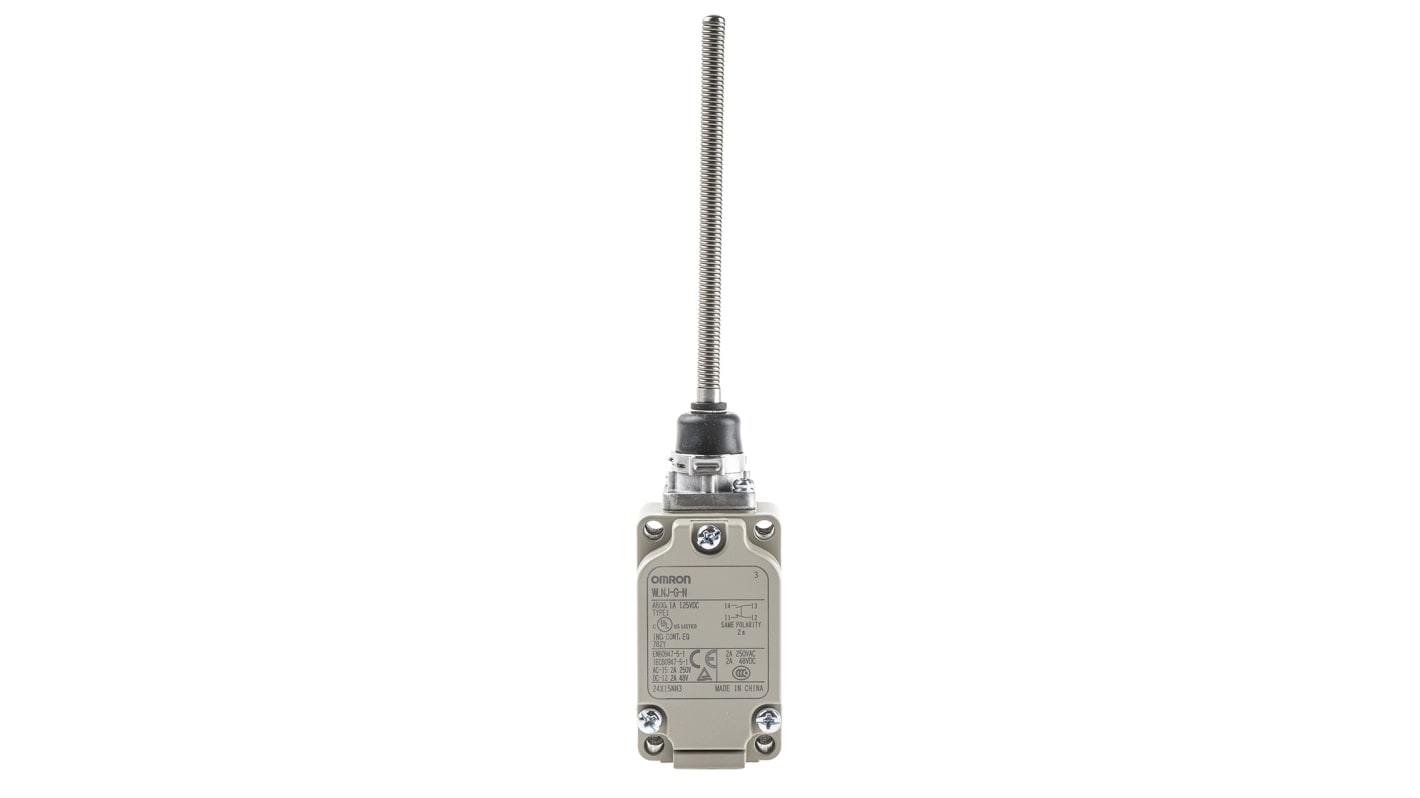WLNJ-G-N | Omron WL Series Coil Spring Limit Switch, NO/NC, IP67, SPST ...