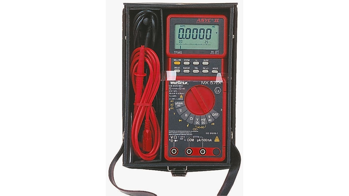 MX0057CX | Metrix MX 57EX Handheld Digital Multimeter, True RMS, 500mA ...