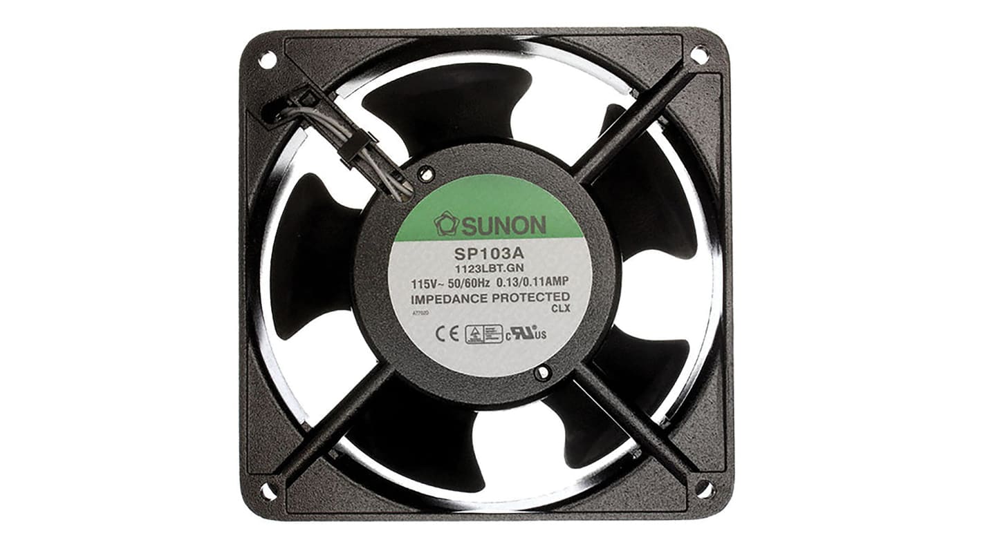 SP103A-1123LBT.GN | Sunon SP103 Series Axial Fan, 115 V ac, AC ...
