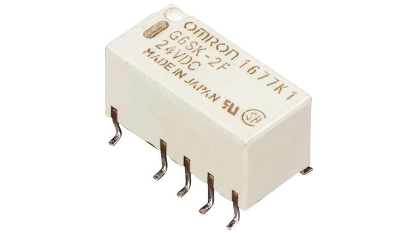 G6SK-2F 12DC | Omron Surface Mount Latching Relay, 12V dc Coil, 2A ...