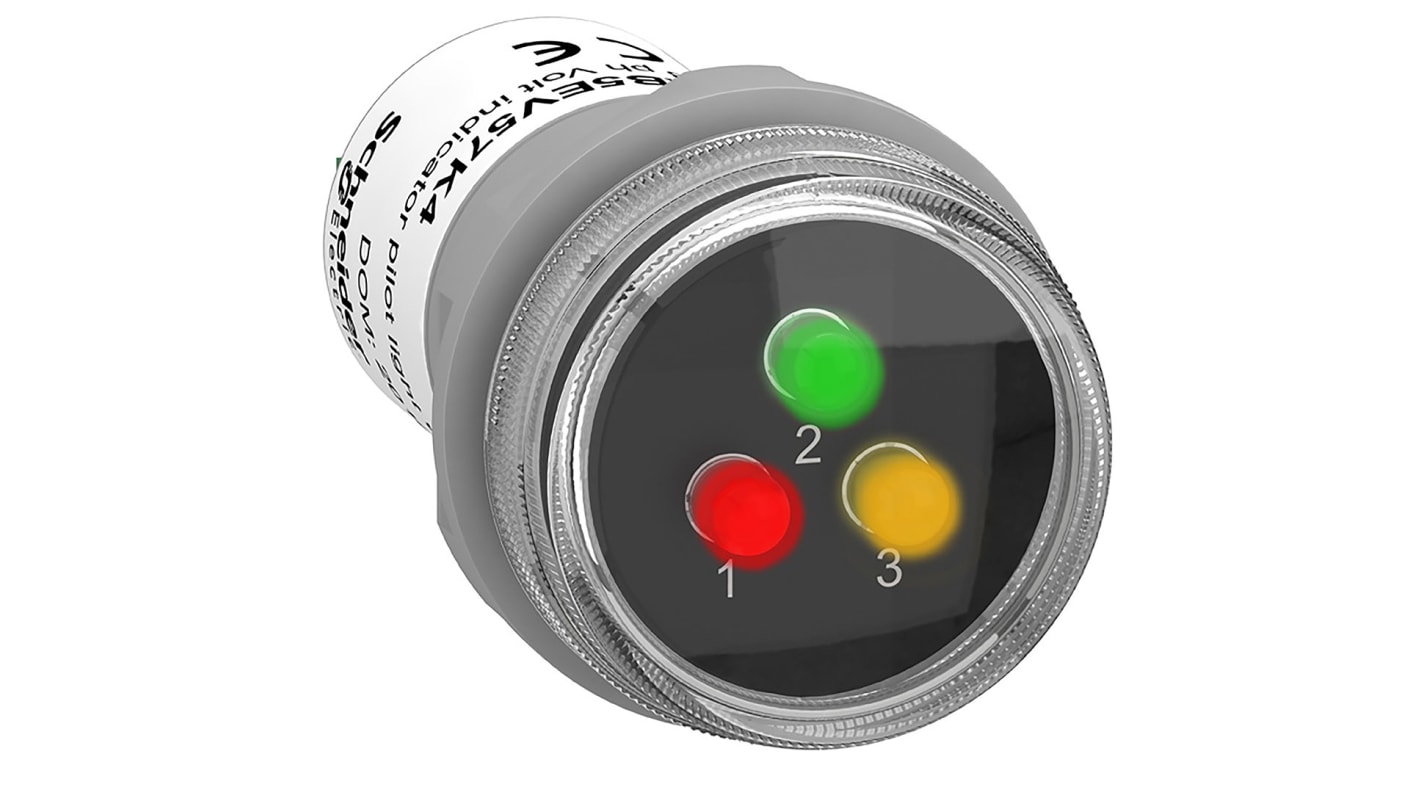 XB5EV57K4 | Voyant lumineux LED Schneider Electric Rouge/vert/jaune ...