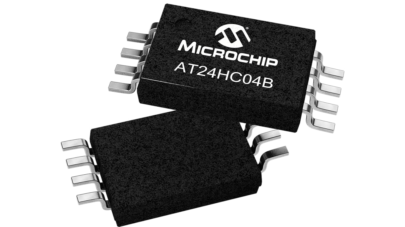 Microchip AT24HC04B-TH-B, 4kbit EEPROM Chip, 0.55μs 8-Pin TSSOP Serial-2 Wire | RS