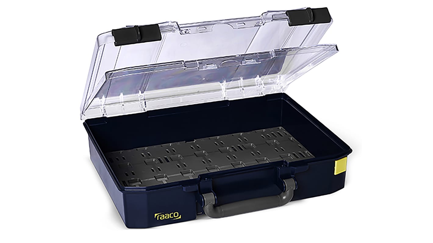 145152 | Raaco 1 Cell Blue Polypropylene Compartment Box, 83mm x 337mm ...