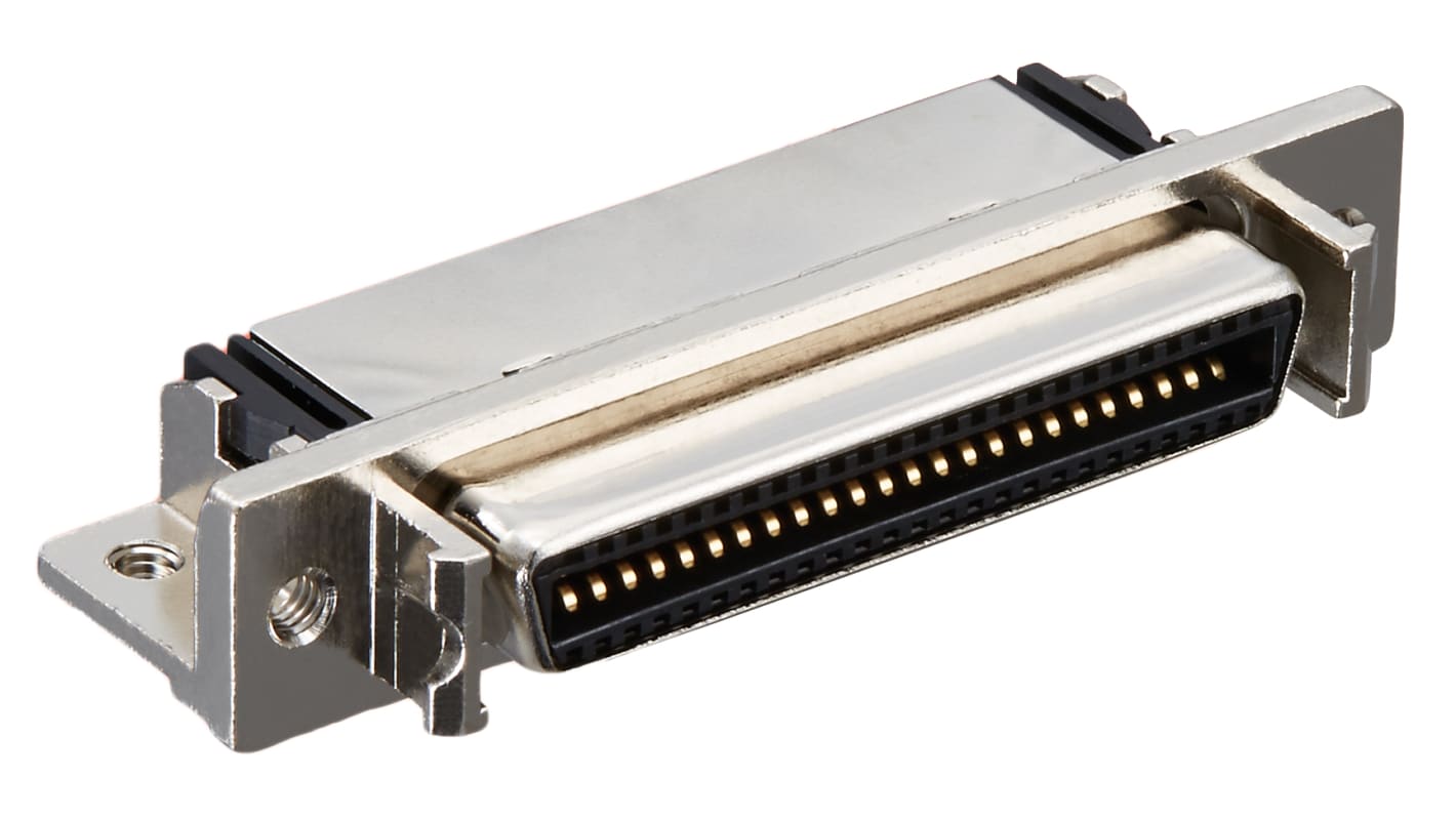 DX10-50S(50) | Hirose, DX Female 50 Pin Right Angle Through Hole SCSI ...