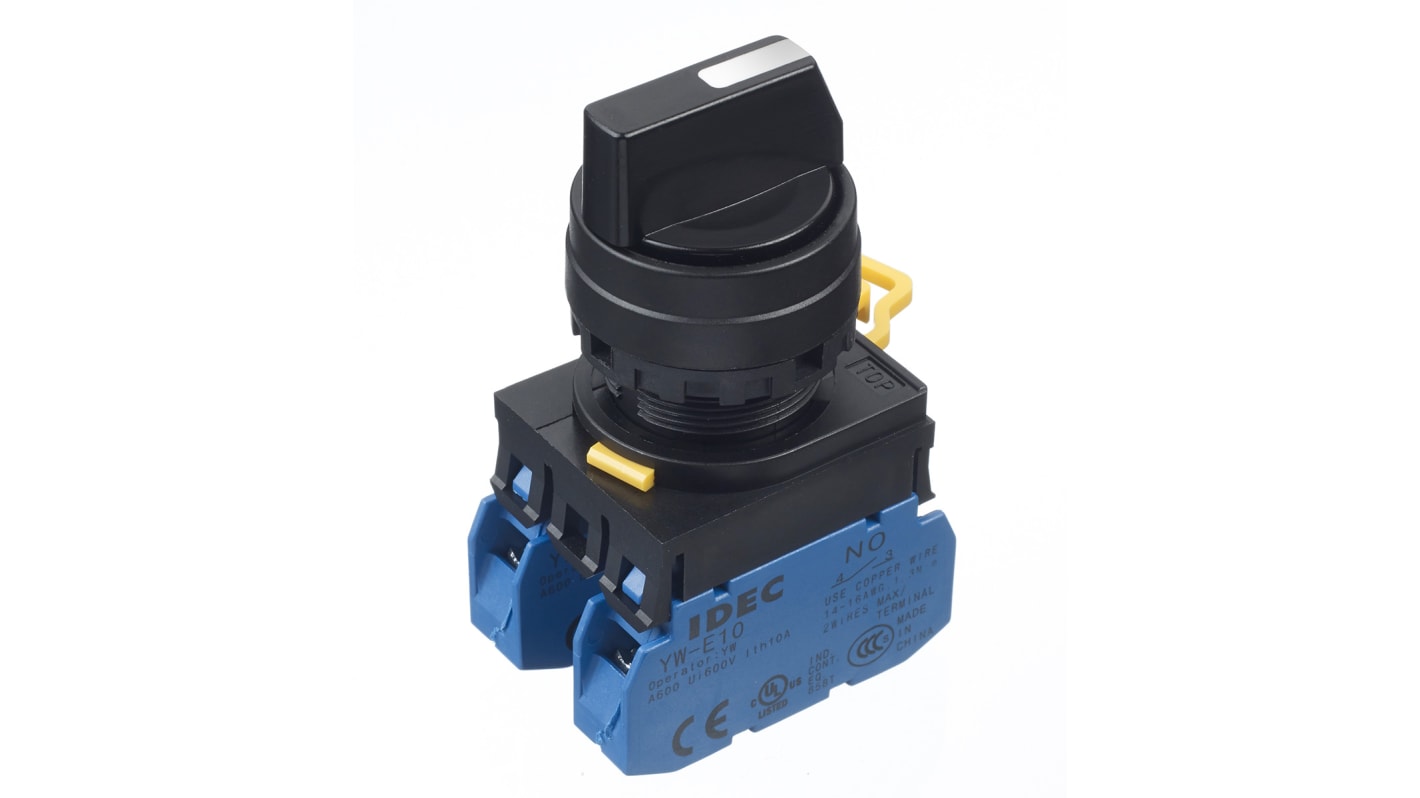 YW1S-33E20 | Idec 3 Position Spring Return Selector Switch - (DPNO ...
