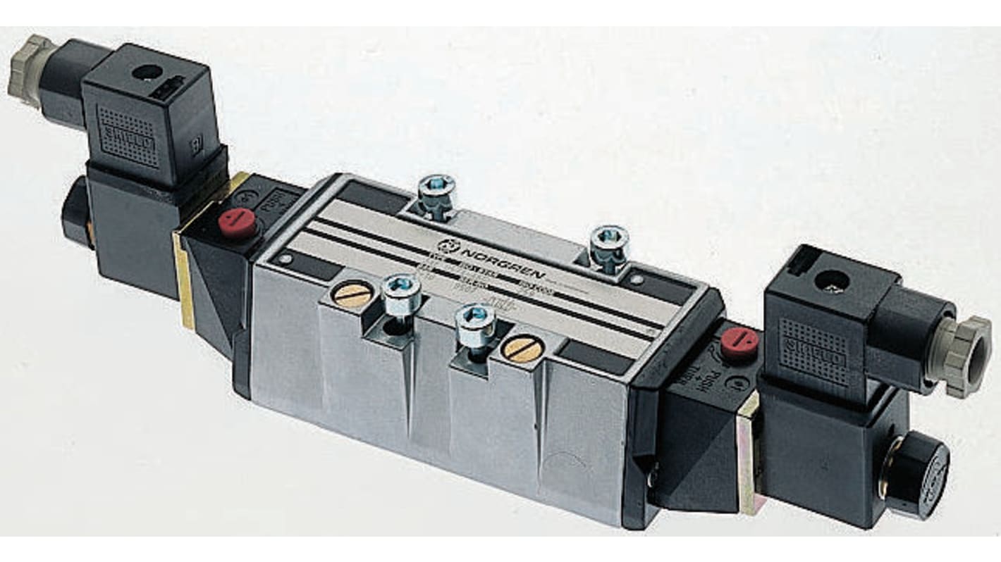 SXE0574-A60-00/24V= | Vanne de contrôle pneumatique Norgren serie SXE fonction 5/2, Bobine ...