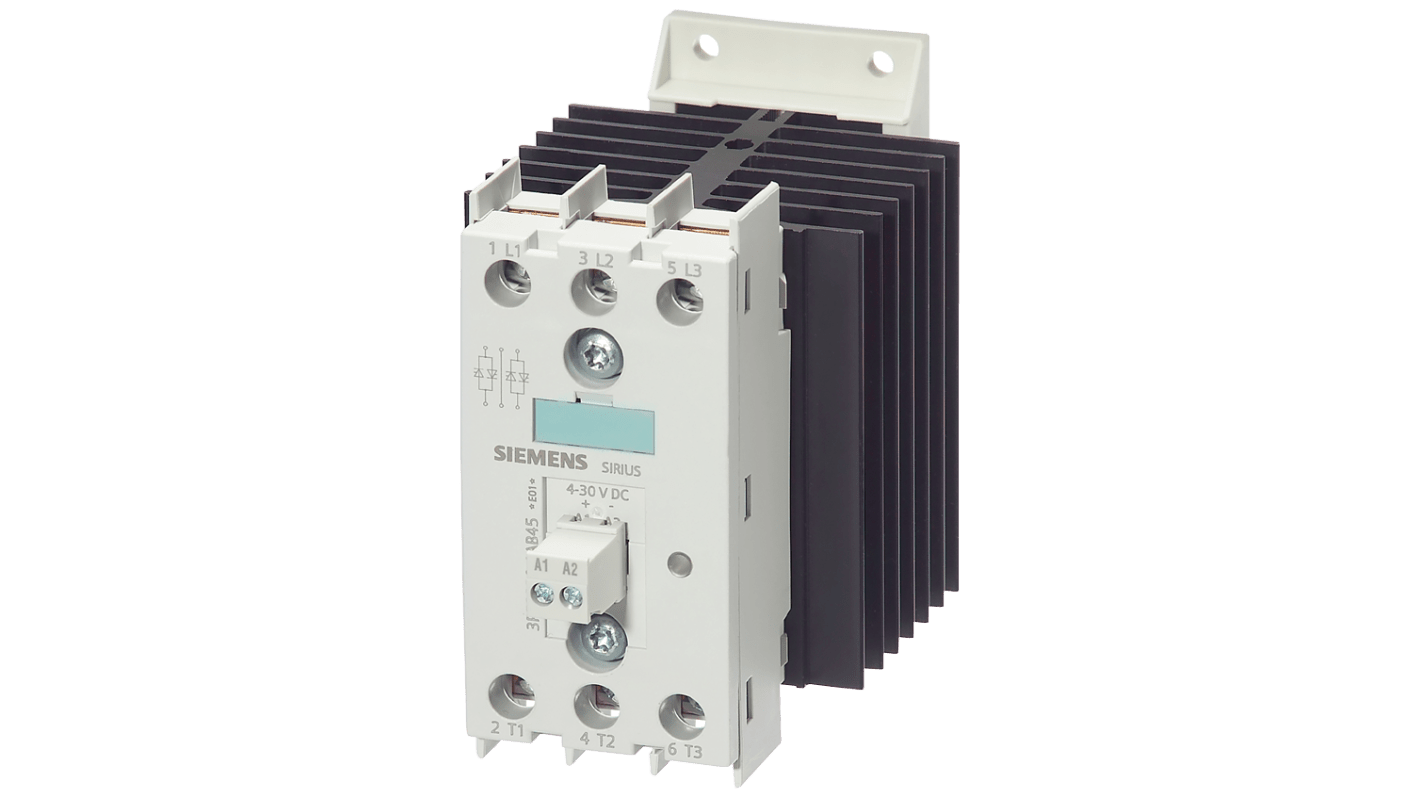 3RF2420-1AB45 | Siemens DIN Rail Solid State Relay, 20 A Max. Load, 600 ...