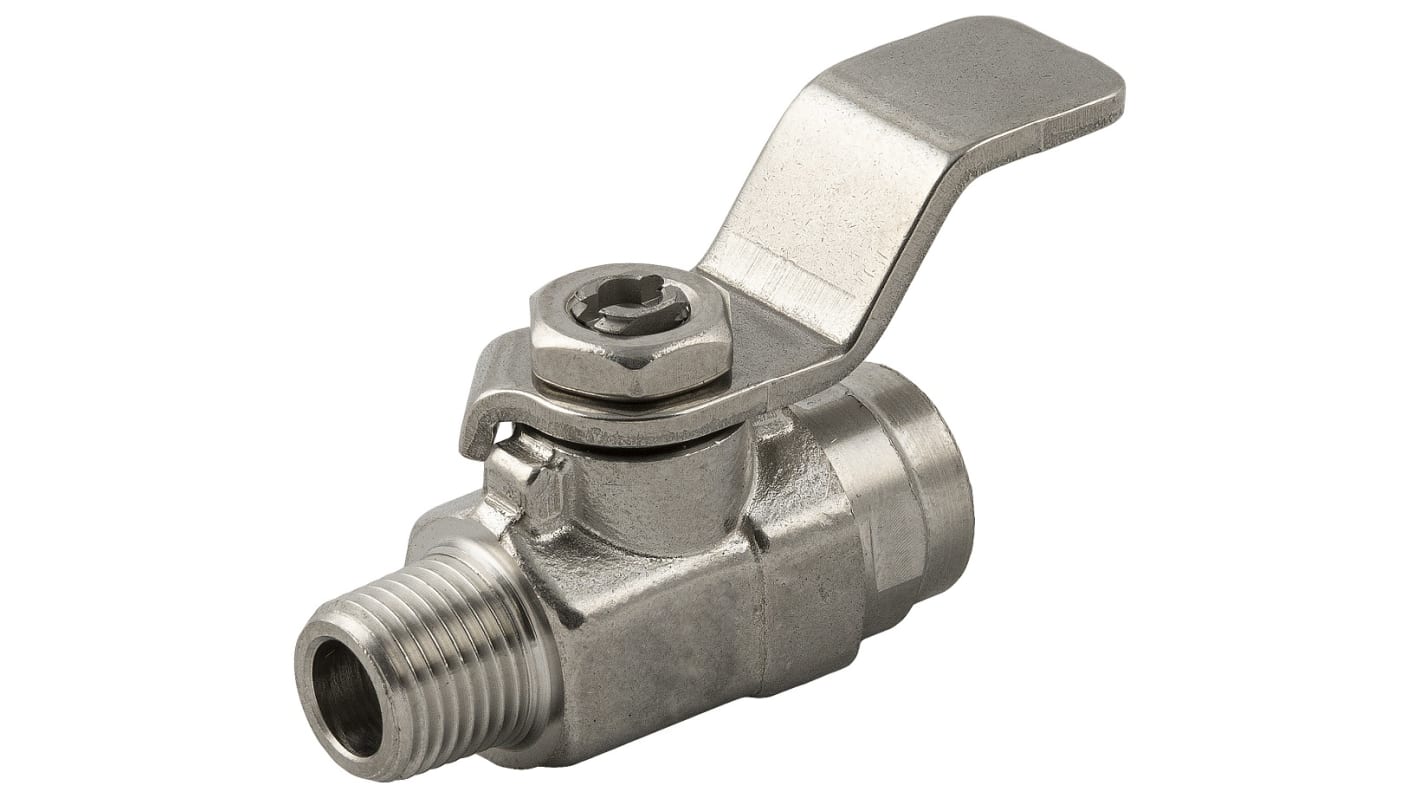 RS PRO Stainless Steel Ball Valve, Process Ball Valve 6.35mm, 1/4in | RS