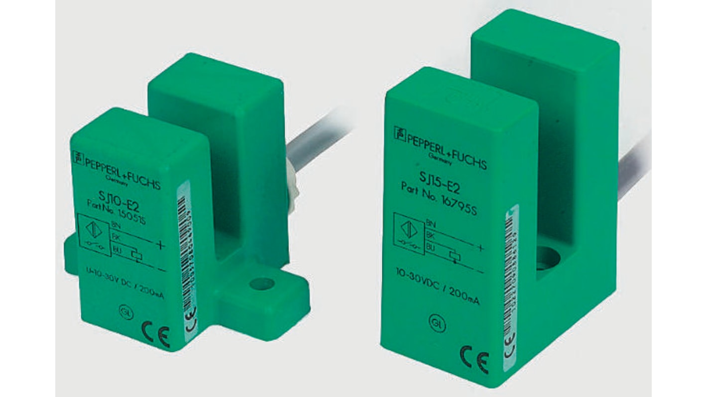 SJ15-WS | Pepperl + Fuchs Inductive Slot-Style Proximity Sensor, 15 mm ...