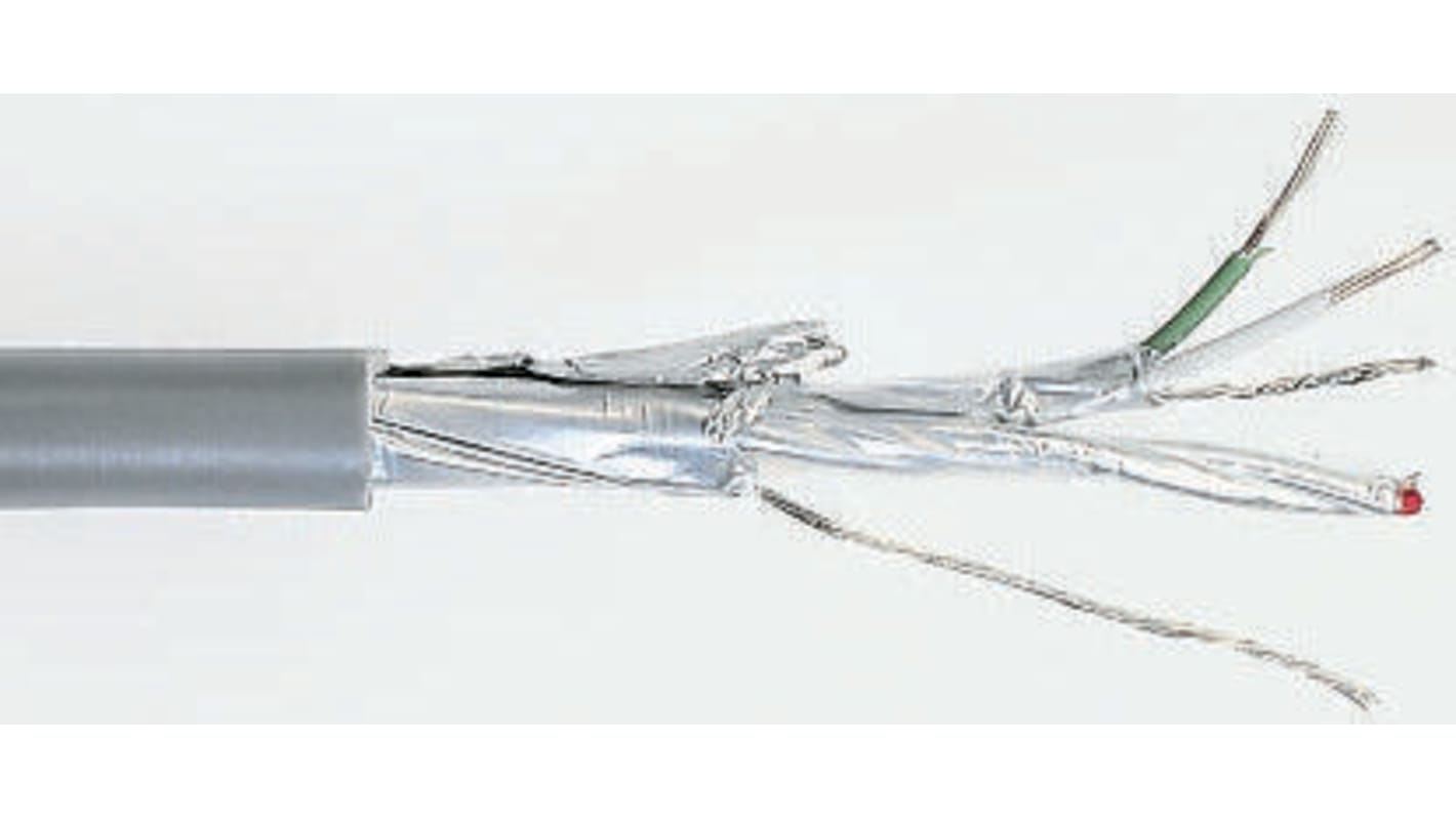 RS PRO Multicore Data Cable, 2 Pairs, 0.76 mm², 4 Cores, 22 AWG ...