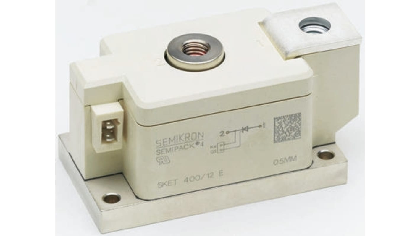 Semikron, SKET400/12E, Thyristor Module SCR, 392A 1200V, 4-Pin SEMIPACK ...