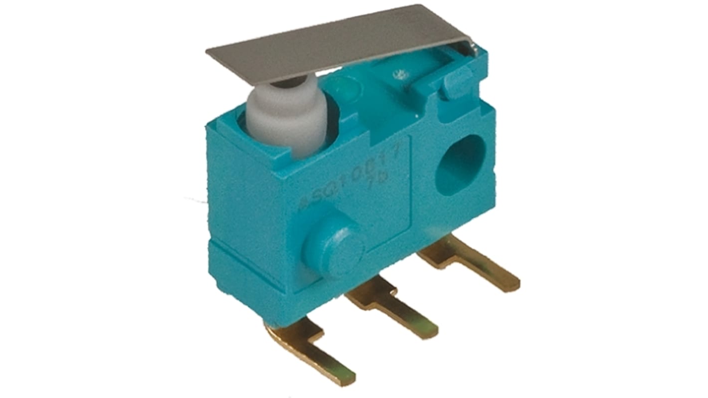 ASQ10817 | Panasonic Leaf Lever Micro Switch, Left Angle PCB Terminal ...