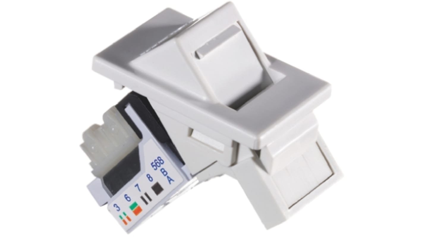 852-30051 | HellermannTyton Angled Cat5e RJ45 Outlet | RS