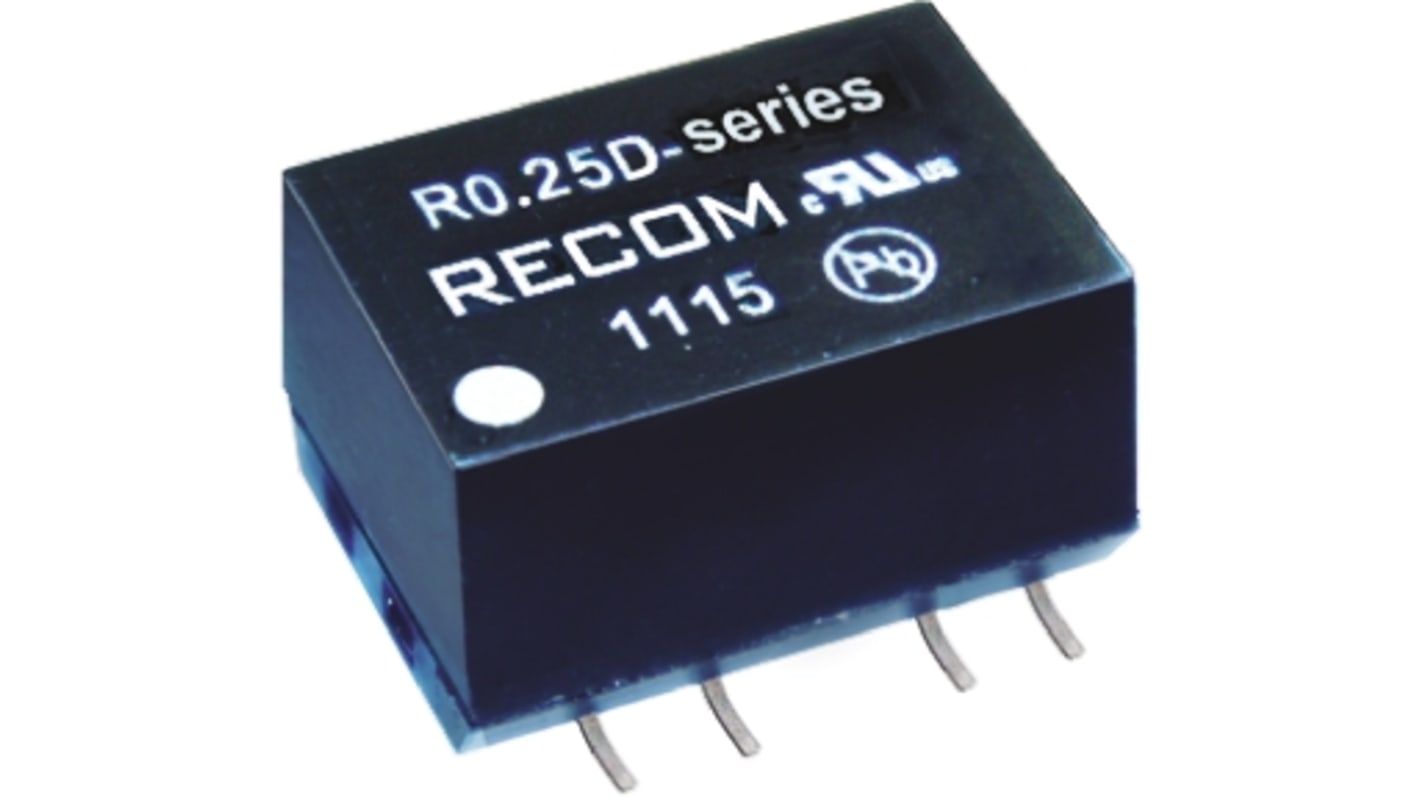 R0.25D-2405 | DC/DC converter,24Vi,+/-5Vout 25mA 0.25W | RS