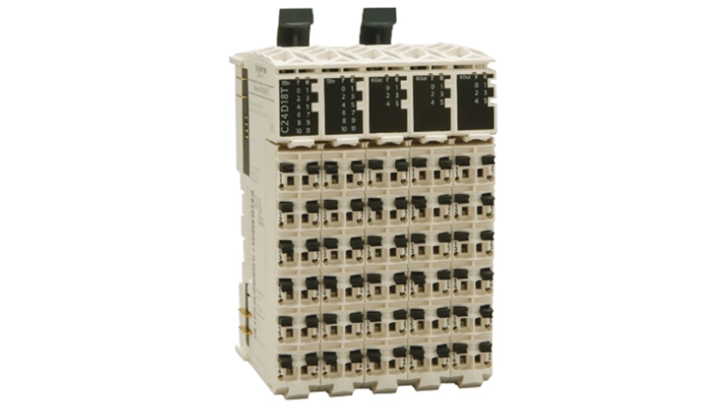 TM5C12D8T | Schneider Electric PLC I/O Module for use with Modicon LMC058, Modicon M258, 99 x 62 ...