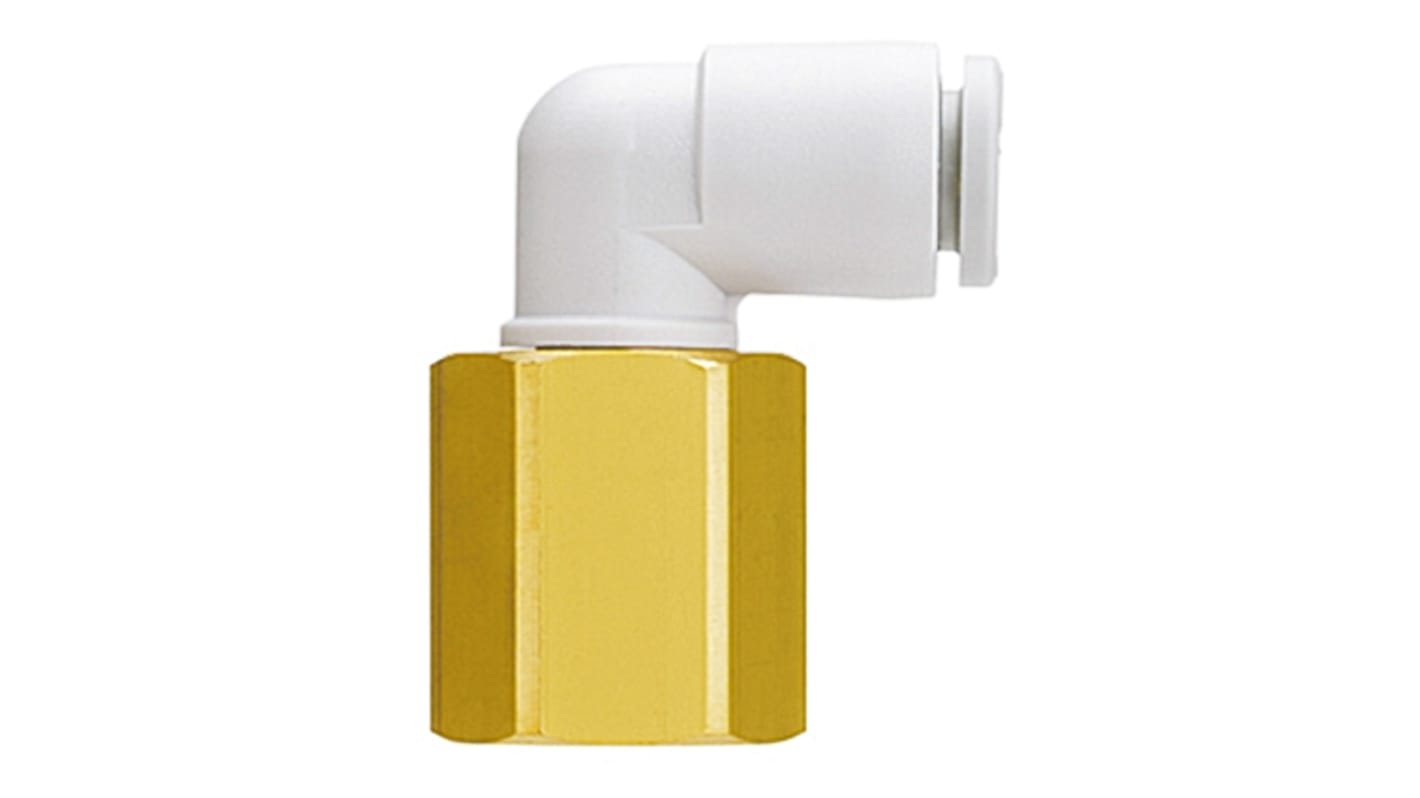 KQ2LF04-01A | SMC KQ2 Series Elbow Threaded Adaptor, Rc 1/8 Female to ...