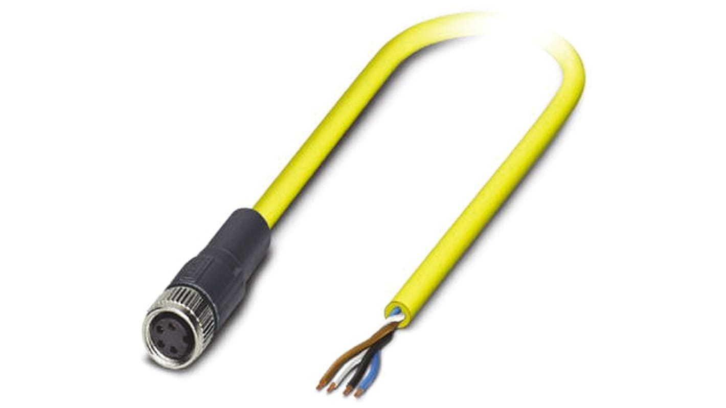 1406240 | Phoenix Contact Female 4 way M8 to Unterminated Sensor ...