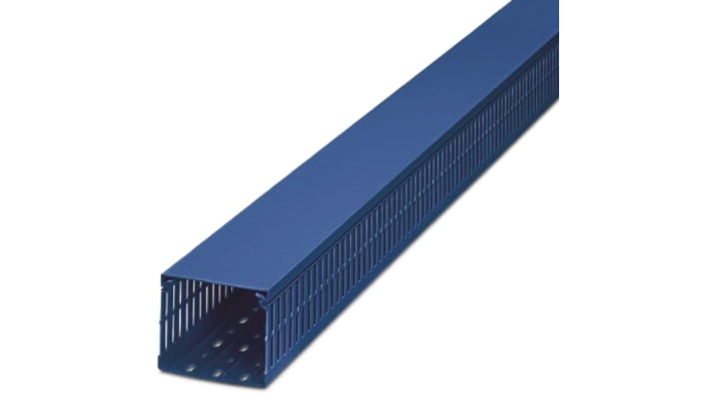 3240304 | Phoenix Contact Blue Slotted Panel Trunking - Open Slot, W25 ...