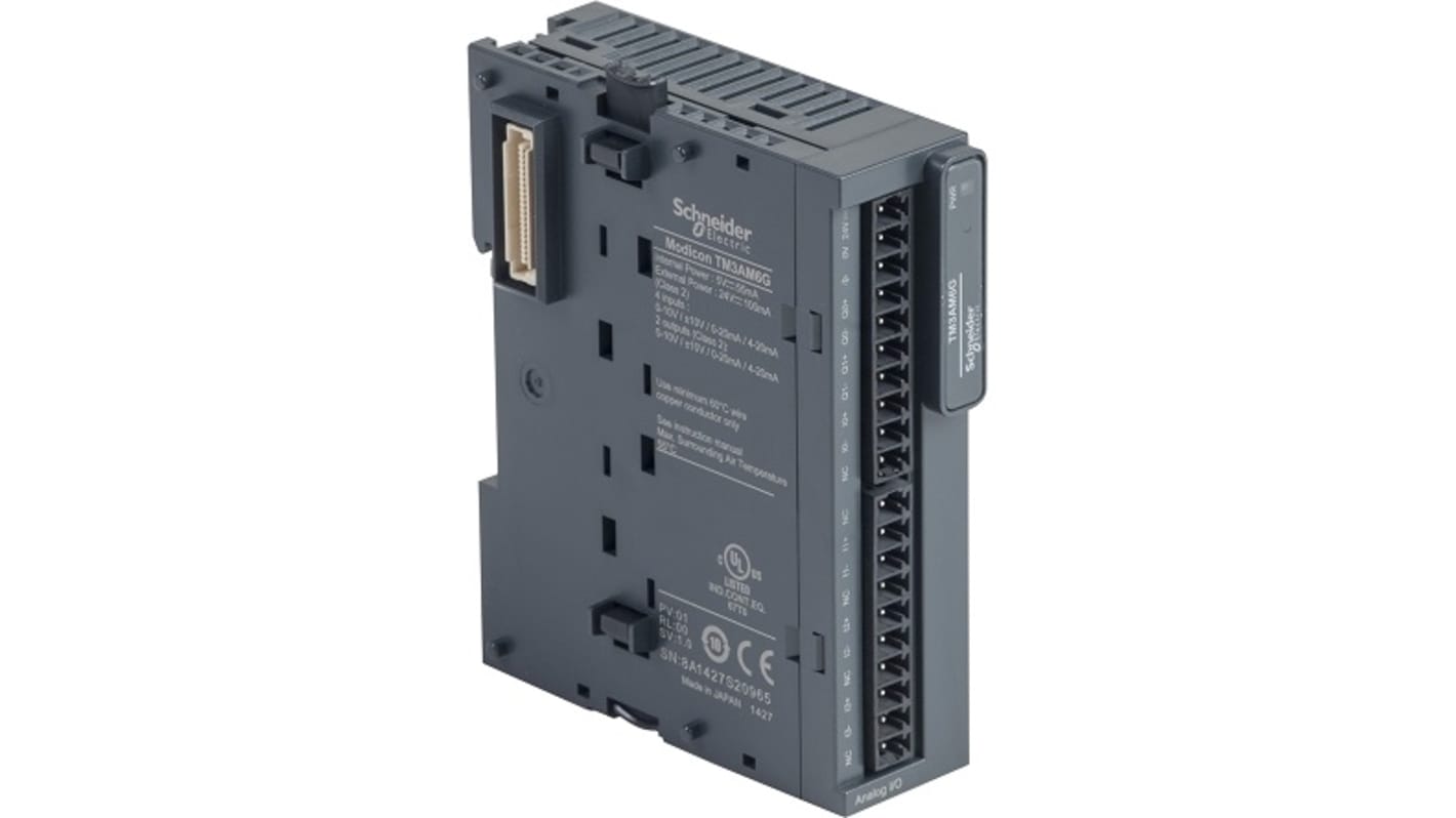 TM3AM6G | Schneider Electric PLC I/O Module for use with Modicon M221, Modicon M241, Modicon ...