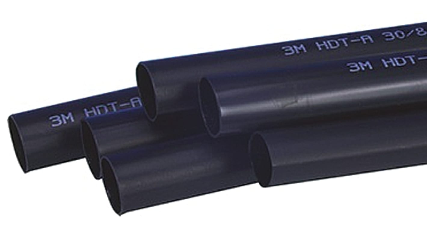 HDTA48/15 | 3M Adhesive Lined Heat Shrink Tubing, Black 48mm Sleeve Dia ...