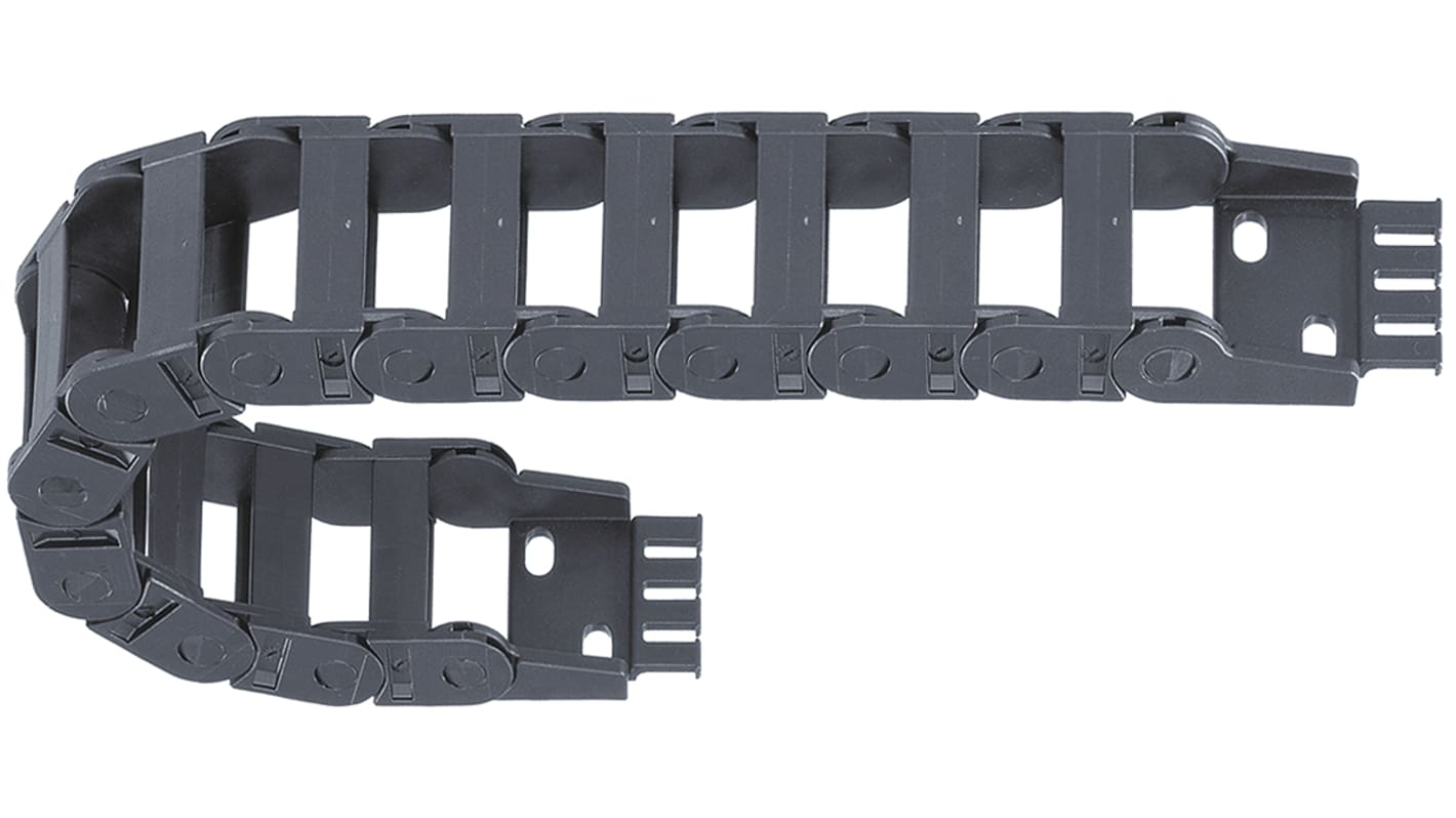 10.015.028.0 | Igus 10, e-chain Black Cable Chain - Flexible Slot, W26 ...