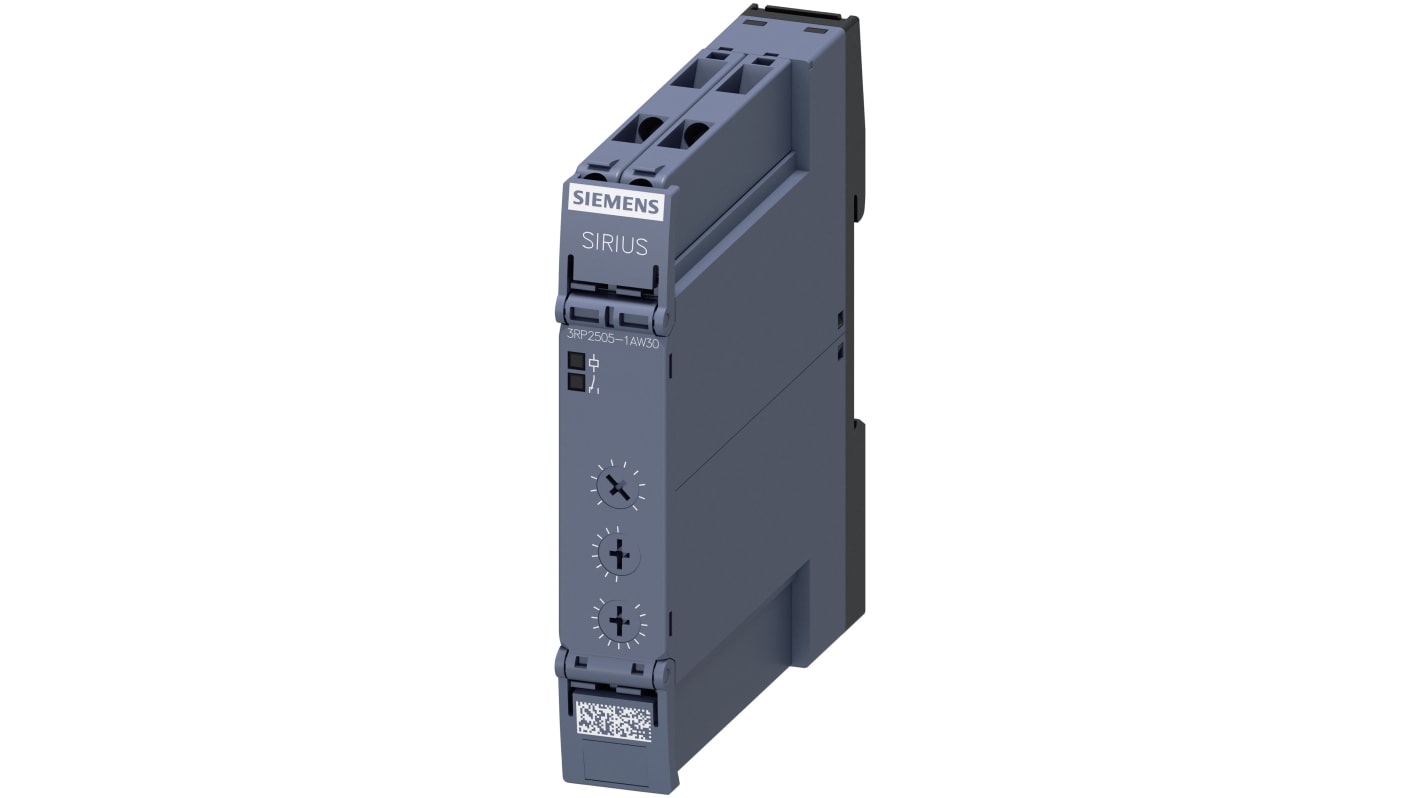 3RP2505-1AW30 | Siemens DIN Rail Multi Function Timer Relay, 12 → 240V ...