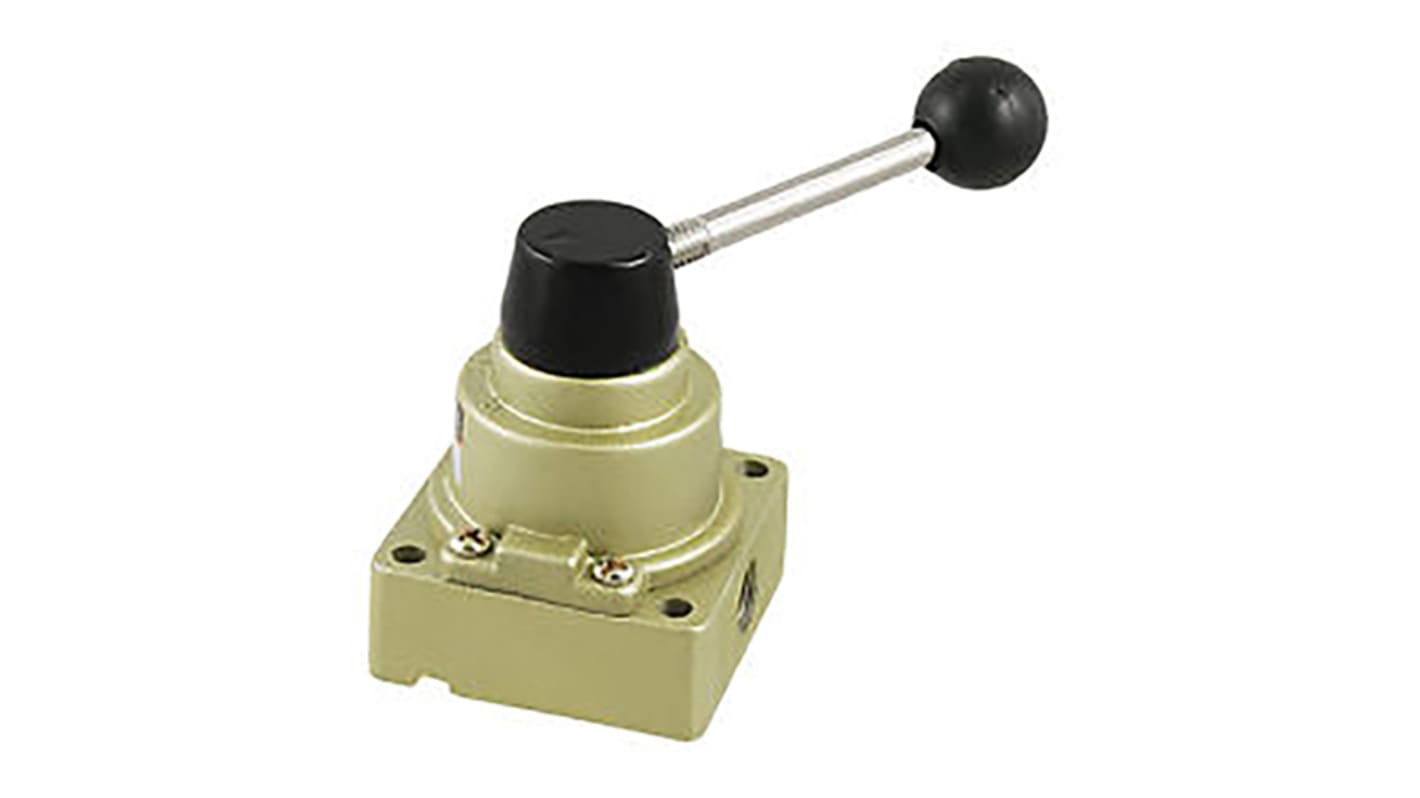 VH201-02 | SMC Lever 4/3 Pneumatic Manual Control Valve VH200 Series, Rc 1/4, 1/4in | RS
