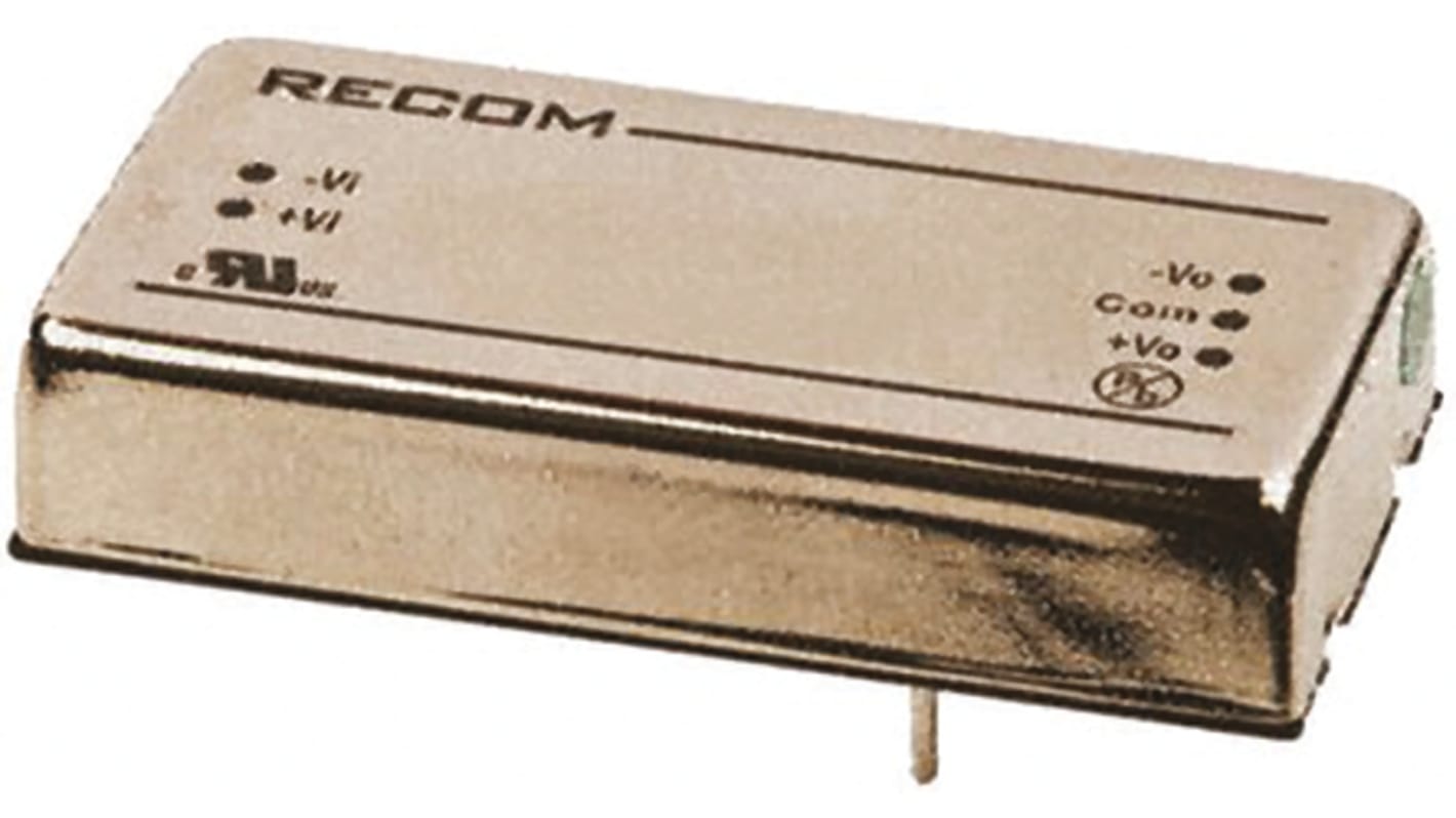 RP15-2412DF | Recom RP15 F Isolated DC-DC Converter, ±12V dc/ ±625mA ...