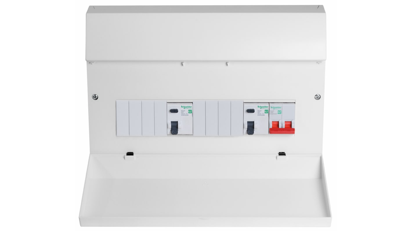 EZ9R4R4CU | Schneider Electric 8 Way Split Load Consumer Unit, 100A EZ9 ...